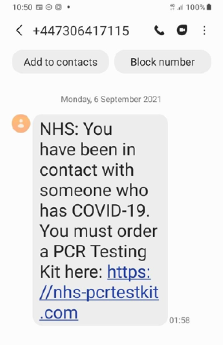 Don’t Fall for the Latest NHS SMS Phishing Scam